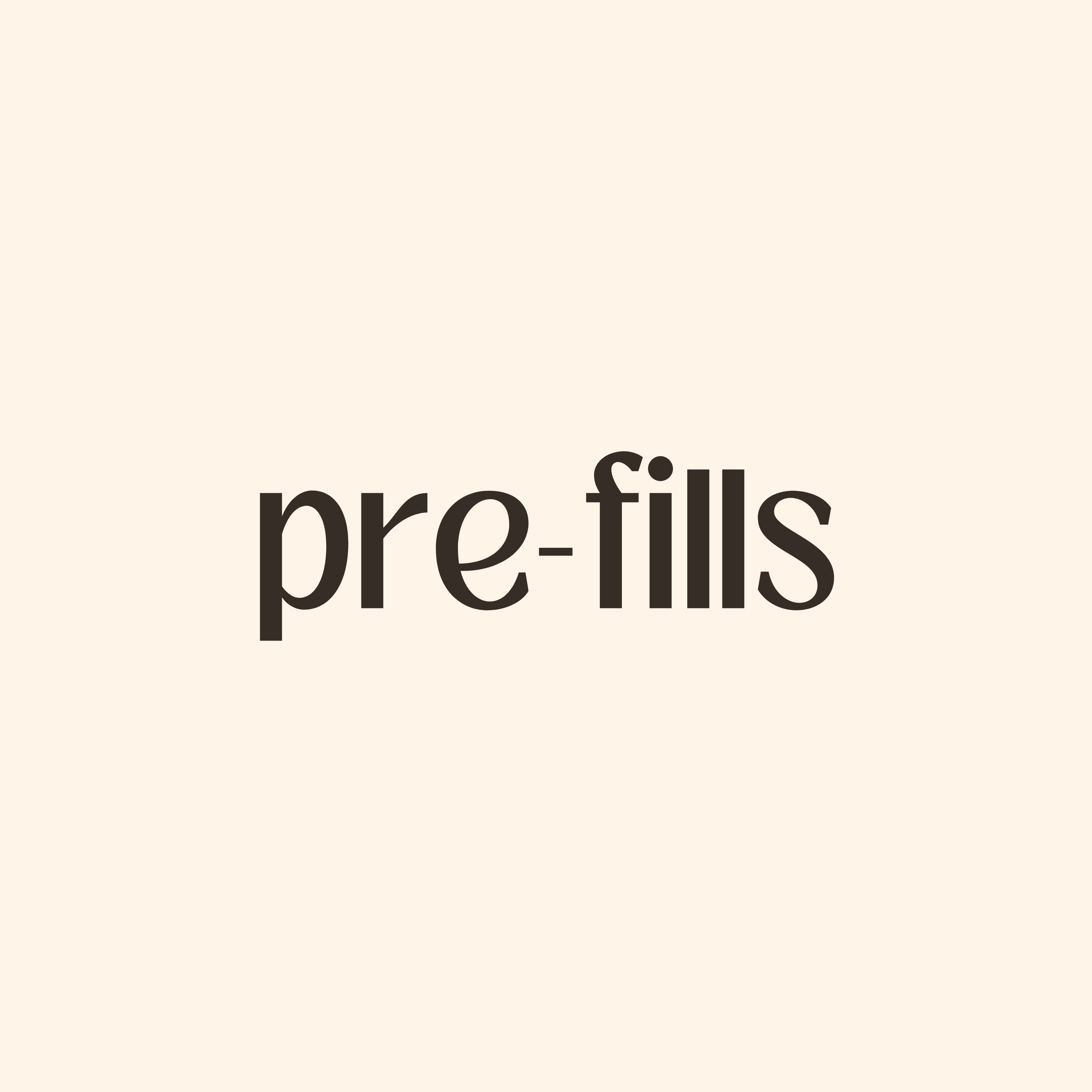 pre-fills – it refills